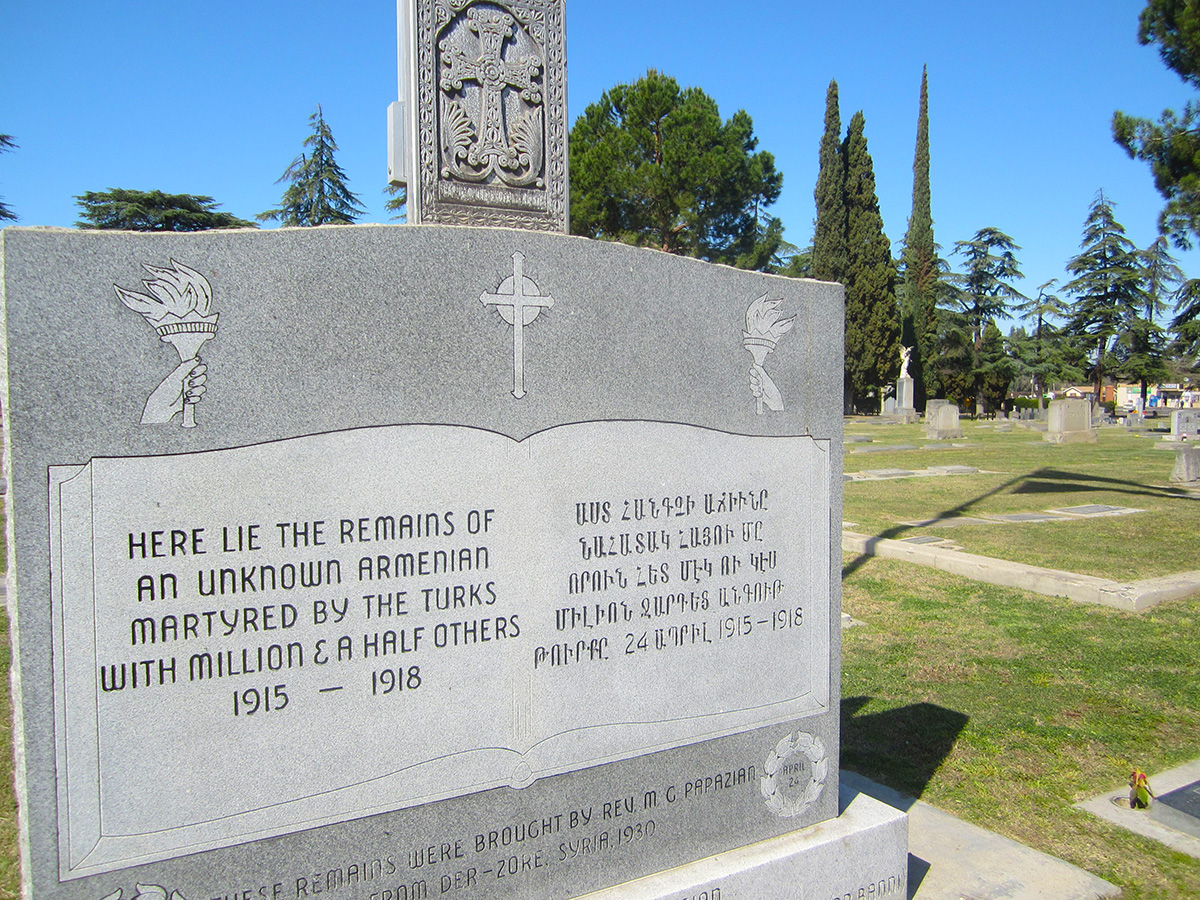 Monument to the Unknown Martyr - Ararat Armenian Cemetery